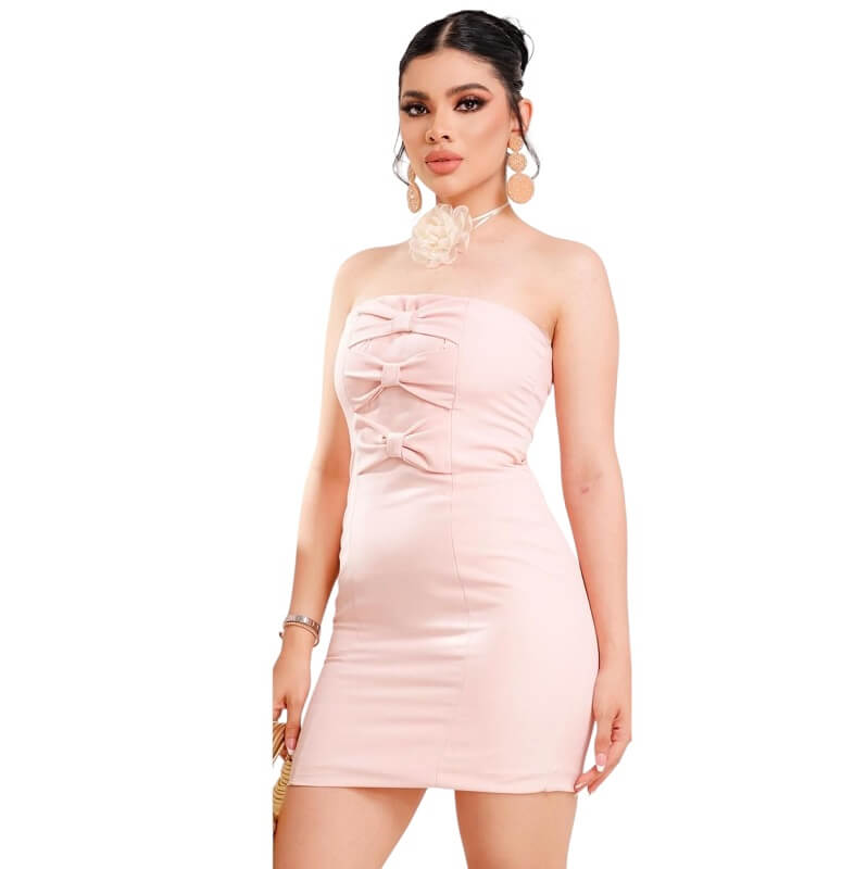 Vestido MJ Palo De Rosa – Las Novedades